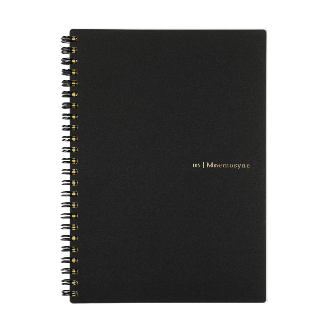 Maruman Mnemosyne A5 Notebook - Dot Grid (Black) – Cityluxe