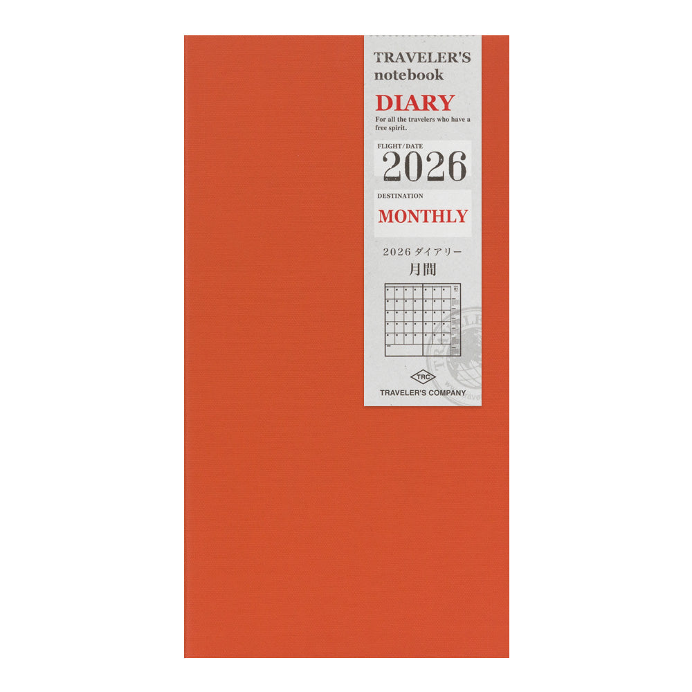 TRAVELER'S notebook Refill 2026 Monthly [Pre-Order] – Cityluxe