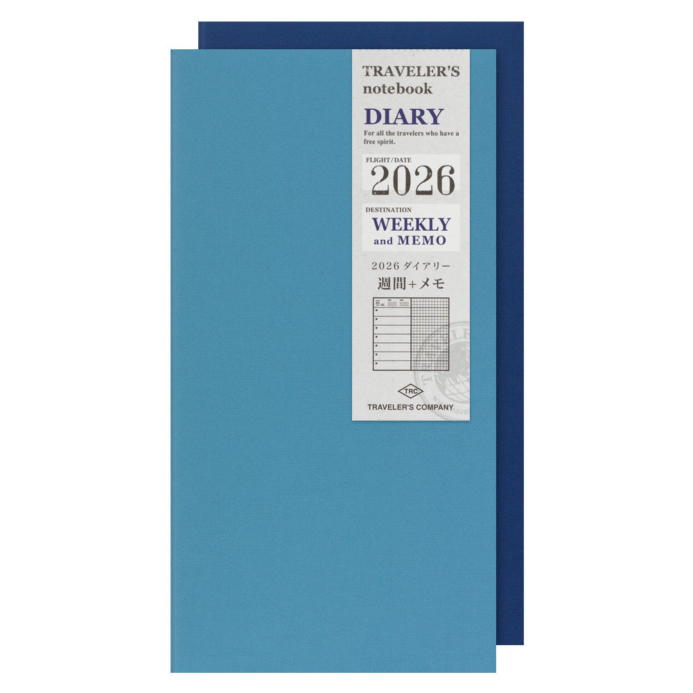 TRAVELER'S notebook Refill 2026 Weekly + Memo [Pre-Order] – Cityluxe