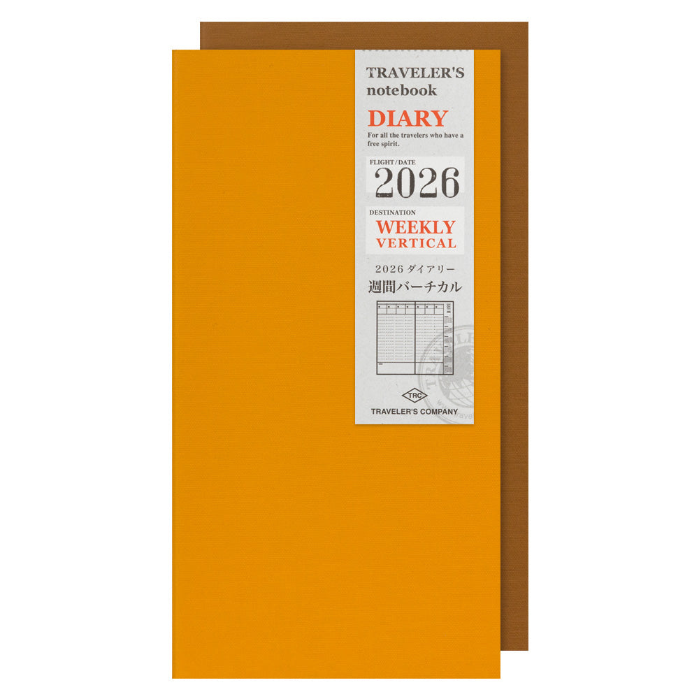 TRAVELER'S notebook Refill 2026 Weekly Vertical – Cityluxe