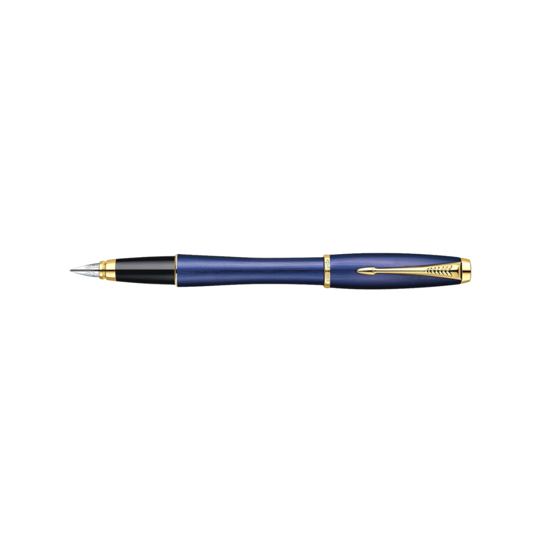 Parker Urban Premium Fountain Pen - Penman Blue with Gold Trims – Cityluxe
