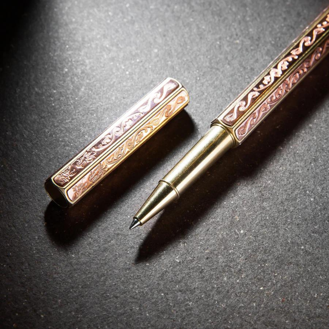 Ystudio Classic Renaissance Kazari Kanagu Rollerball Pen - Dragon [Pre – Cityluxe