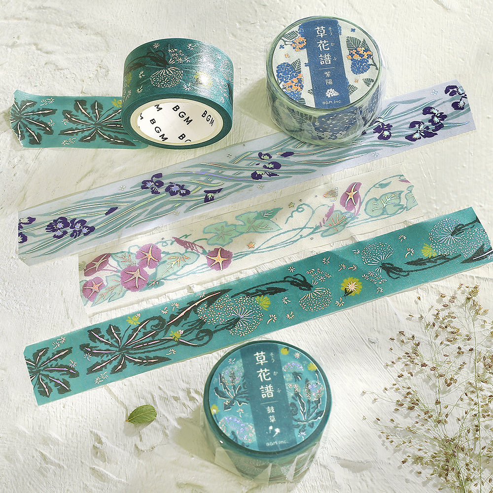 BGM Foil Stamping Masking Tape: Flower Compendium: Iris – Cityluxe