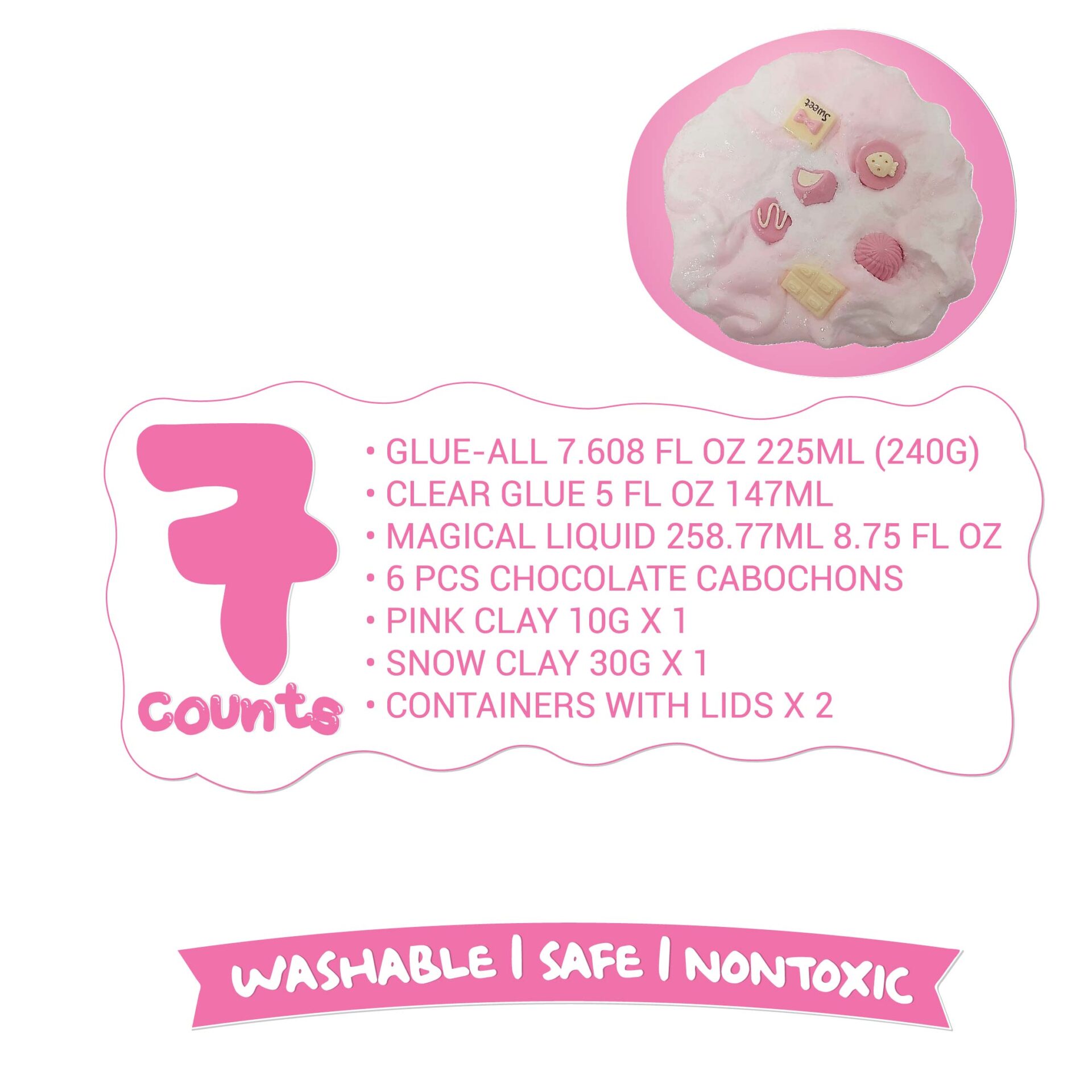 Elmer’s Slime DIY Kit - Pink Snow Pudding Slime - Chocolate Strawberry ...