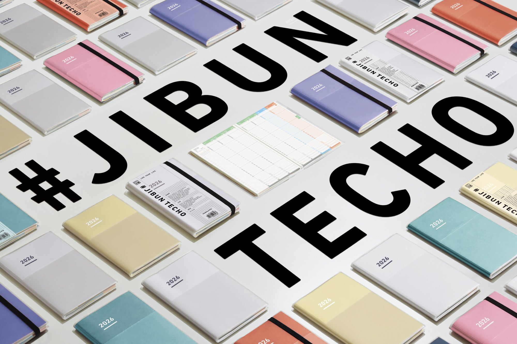 Kokuyo Jibun Techo First Kit DIARY + LIFE + IDEA 2026 B6 Mini Slim - W ...