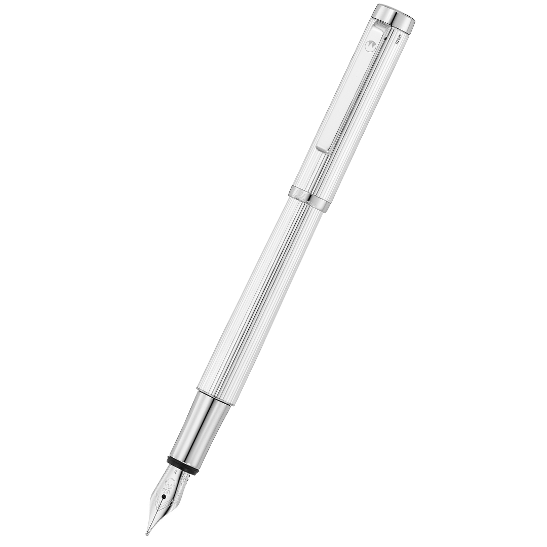 Waldmann Liberty Fountain Pen - Silver Medium Steel Nib – Cityluxe