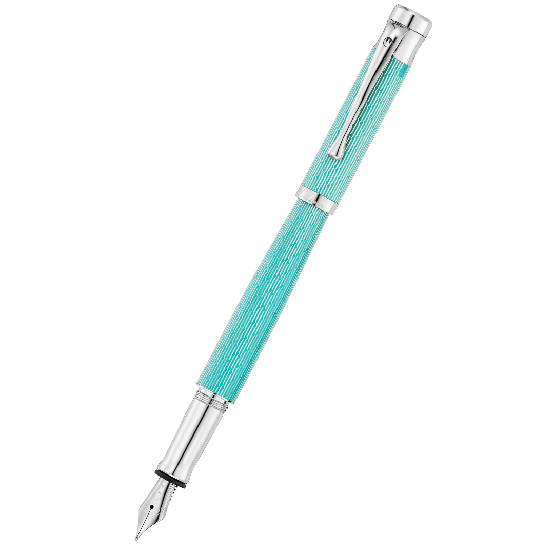 Waldmann Tango Imagination Fountain Pen - Aquamarine Medium Steel Nib – Cityluxe